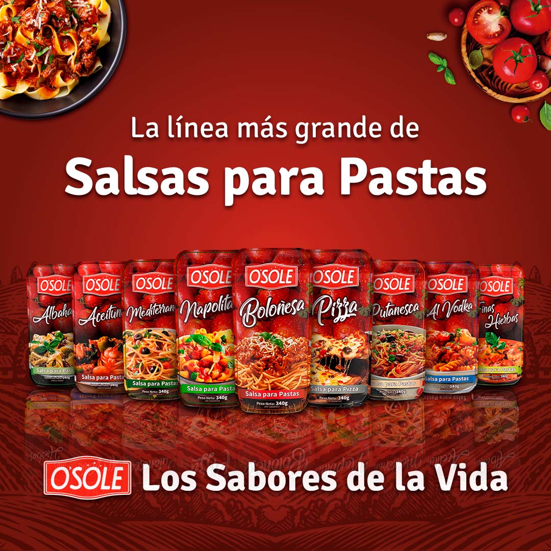 OSOLE OFRECE LA LÍNEA MÁS GRANDE DE SALSAS PARA PASTAS - Sitara Magazine