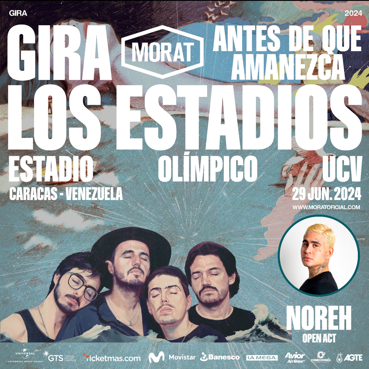 Noreh brindará la antesala musical en concierto de Morat en Caracas ...